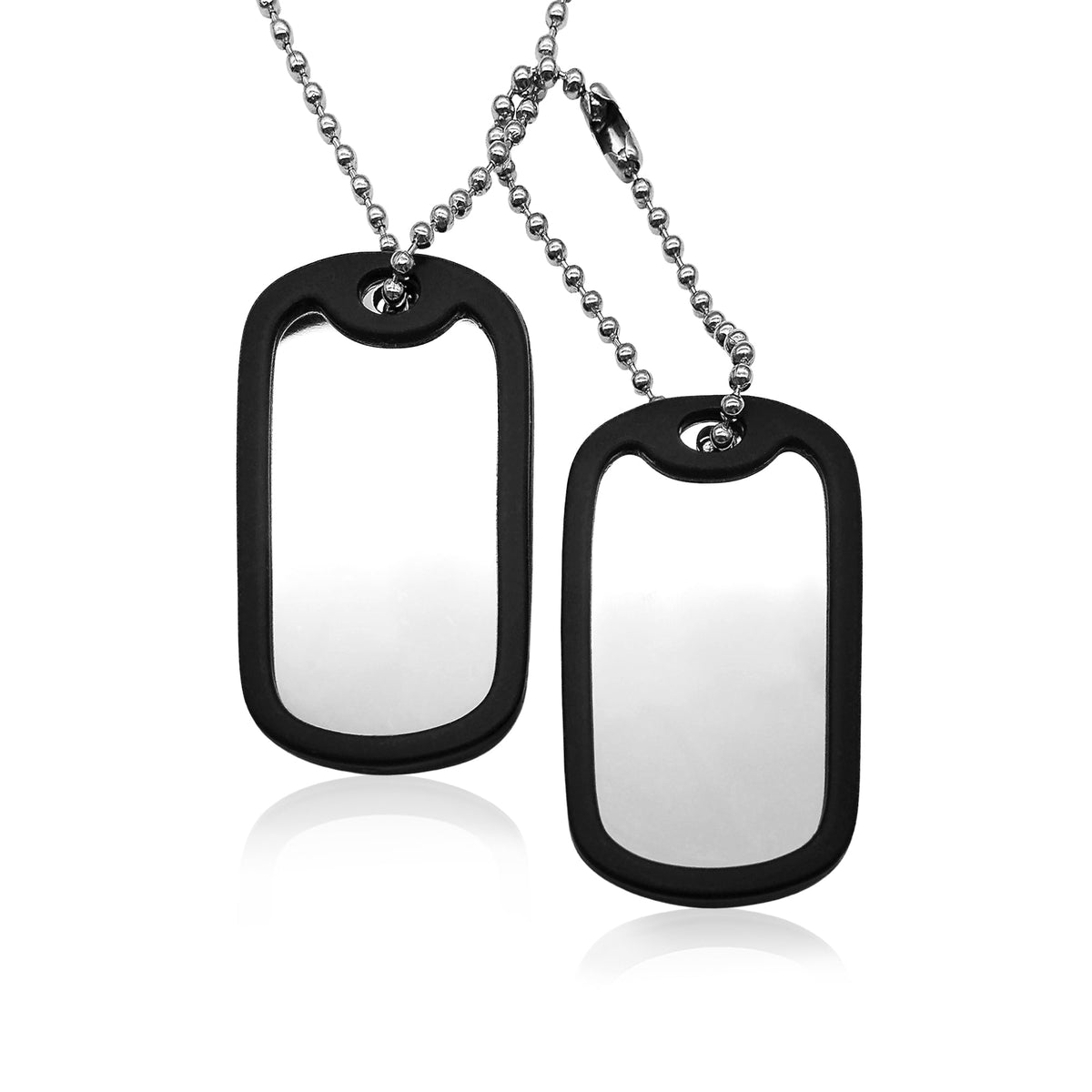 COLAR ARMY TAG DUPLA AÇO ESCOVADO COM BORRACHA VULCANIZADA "G" – B2B ...